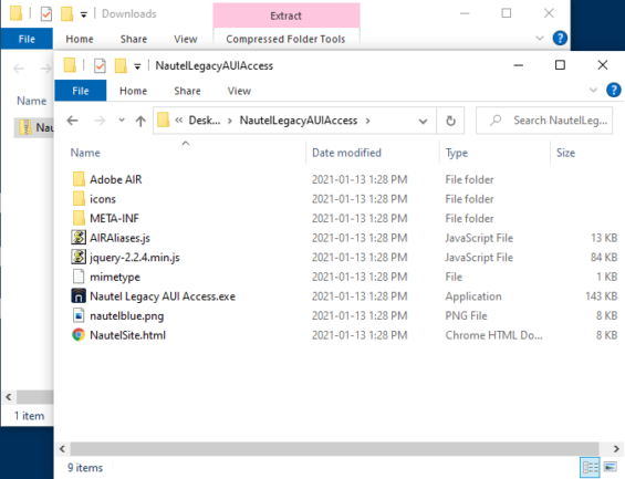 Legacy AUI Access App - Windows Installation - Nautel Support