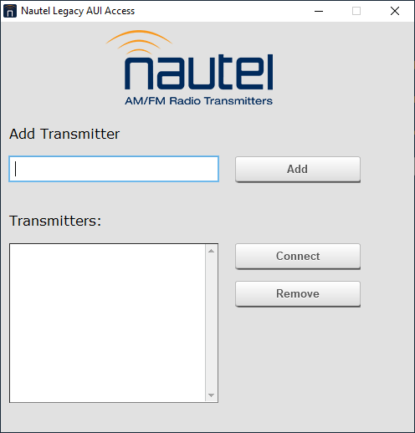 Legacy AUI Access App - Windows Installation - Nautel Support